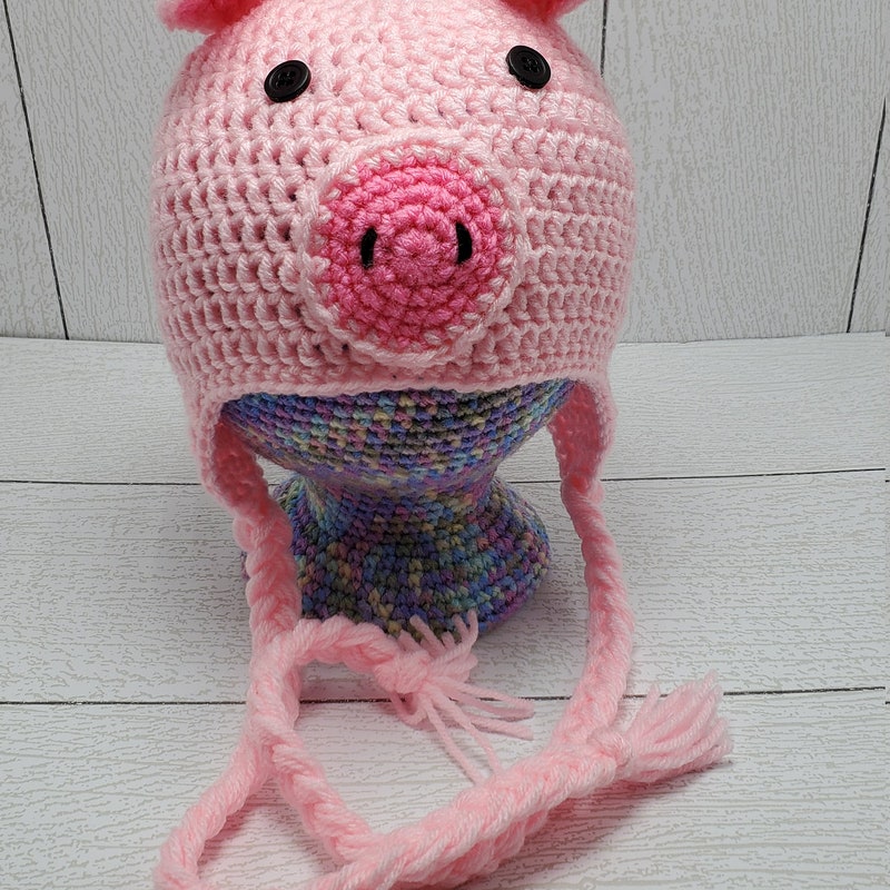 Crochet Pig Hat - Etsy