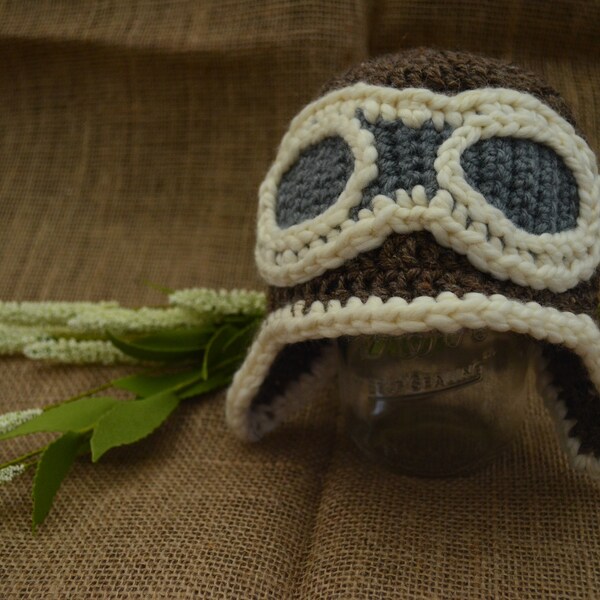 Crochet Aviator Hat - Etsy