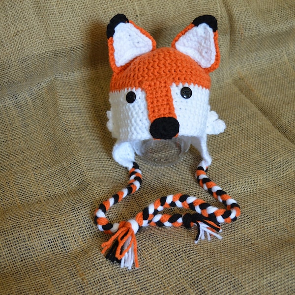 Crochet Fox Beanie - Etsy