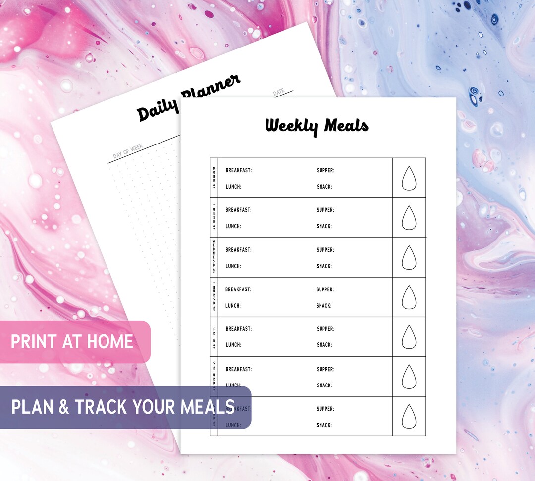 Plantilla de diario imprimible: Plantilla de seguimiento/planificador ...