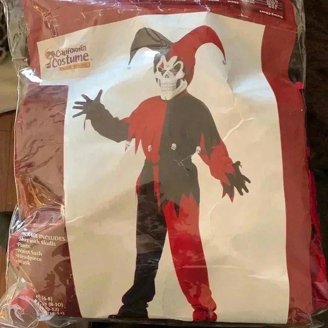 California Costume Jester Costume for Kids Medium 8-10 - Etsy