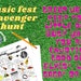 SCAVENGER HUNT Music Festival, Fun Activity, Printable, Game for Kids ...
