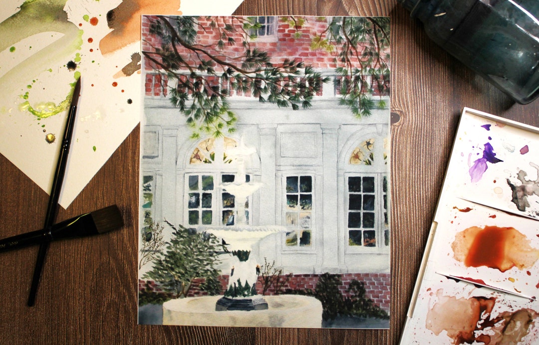 The Fountain Art Print - Etsy