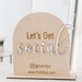 Let's Get Social Sign: Business Branding Display - Etsy