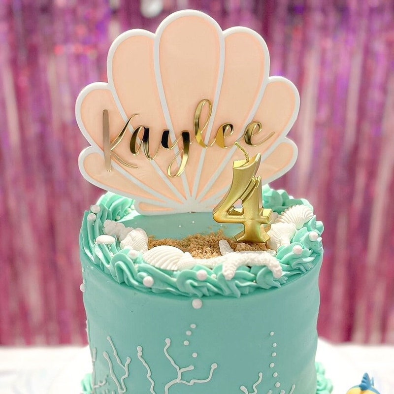 Seashell Cake Topper - Etsy