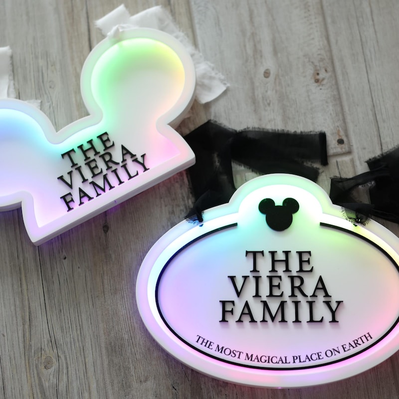 Mickey Name Tag - Etsy