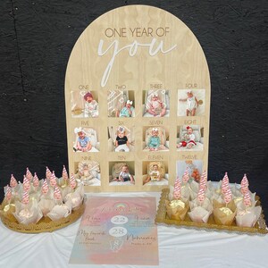 One Year of You | Milestone | Wooden Sign | First Birthday Sign - Etsy