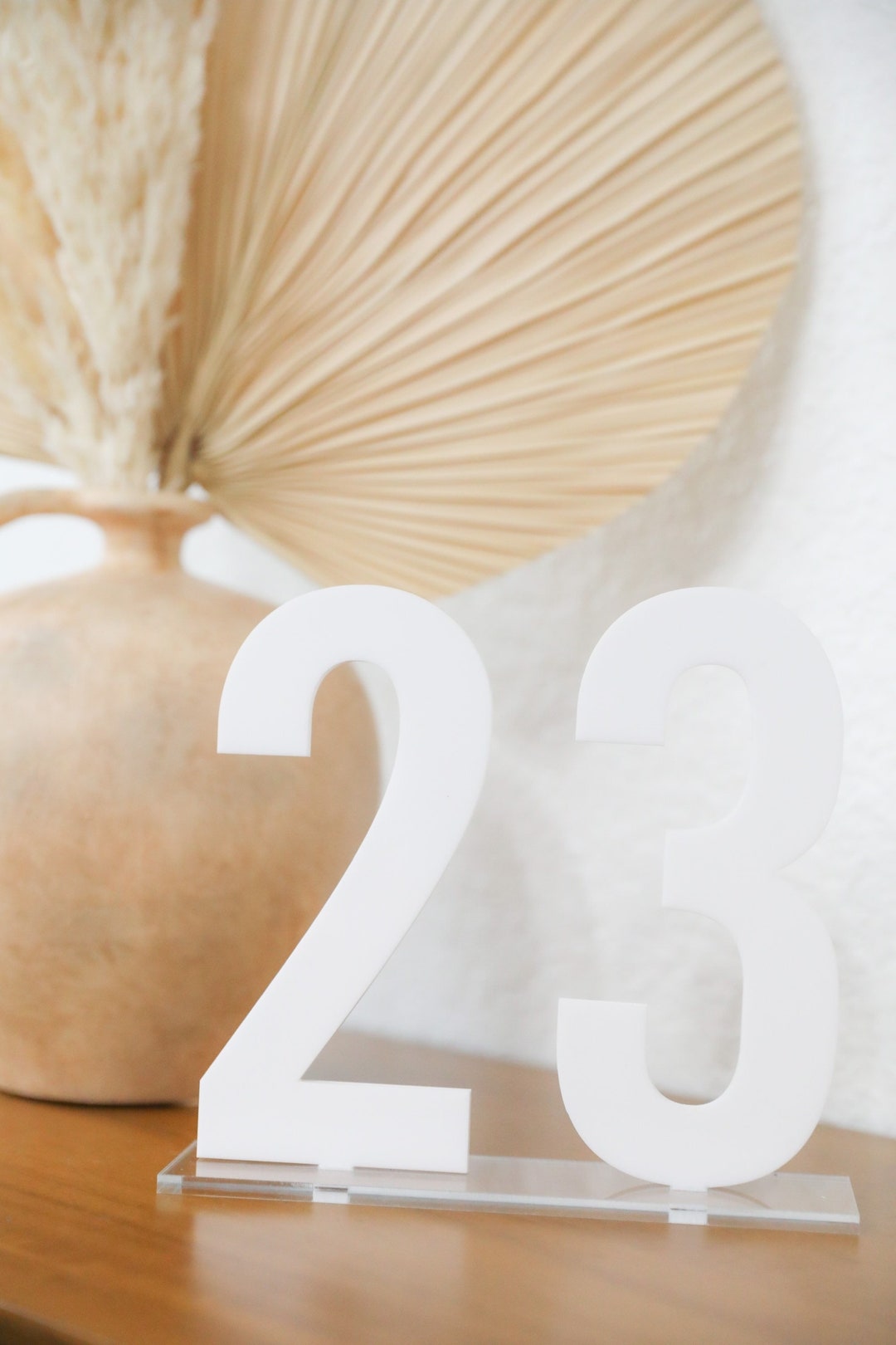 Acrylic Table Numbers: Party Table Decor - Etsy