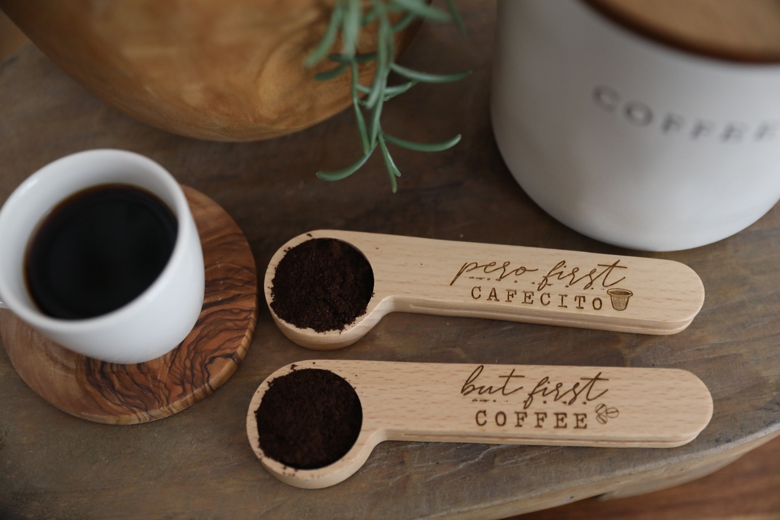 Wooden Spoon Wooden Coffee Spoon Cafecito Coffee Tea | Etsy
