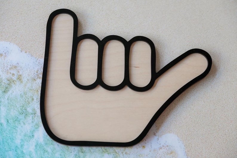 Shaka Sign Surf Theme Room Surf Sign Surf Wall Hanging - Etsy