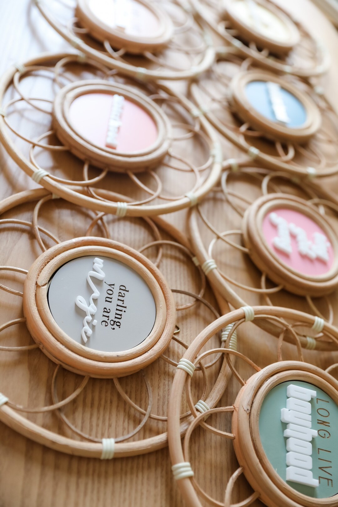 Rattan Sign | Wall Decor | Rattan Wall Decor | Boho Decor | Boho Sign ...