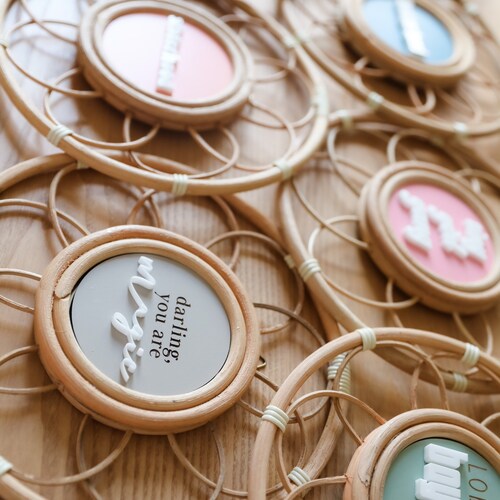 Rattan Sign Wall Decor Rattan Wall Decor Boho Decor | Etsy