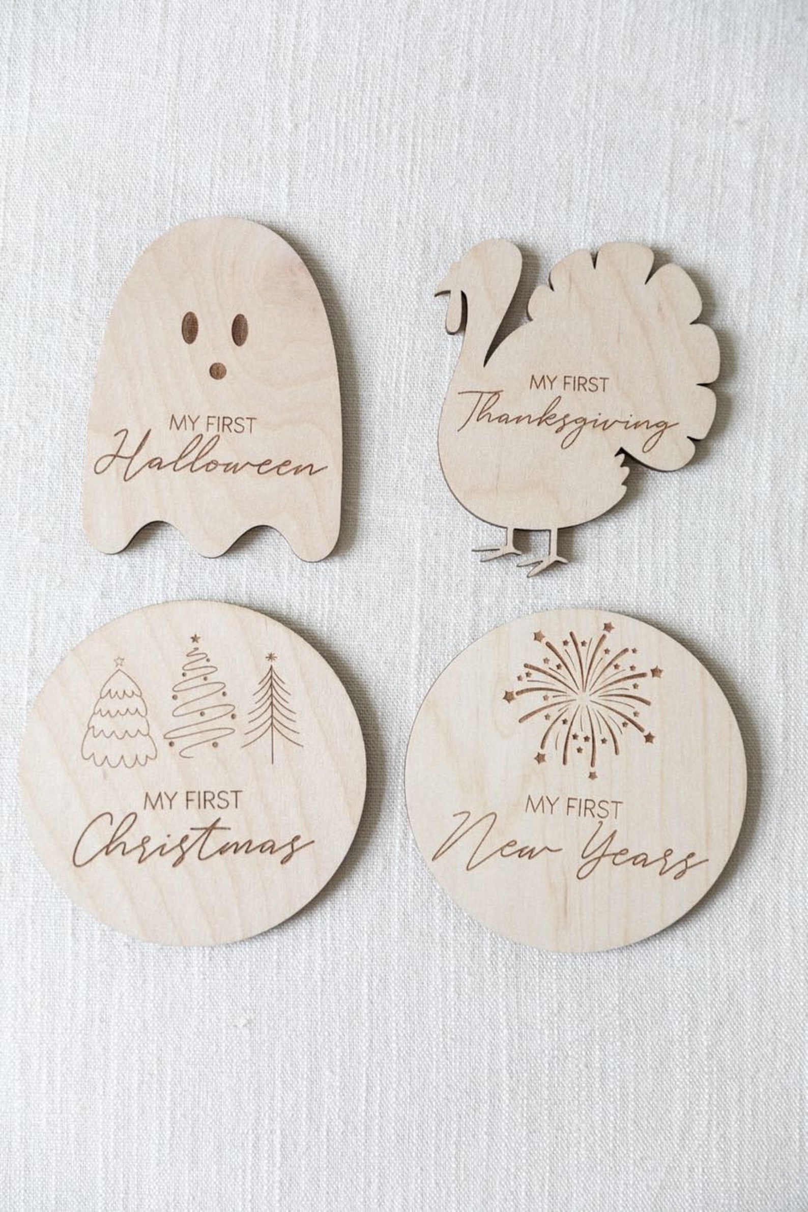 My First Holiday Set My First Holiday Monthly Milestone - Etsy