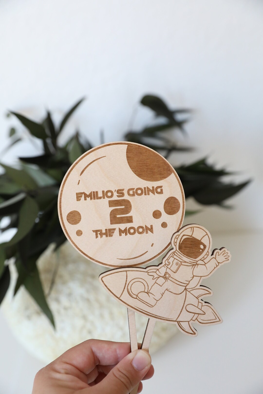 Space Cake Topper | Astronaut Cake Topper | Personalized Cake Topper L ...