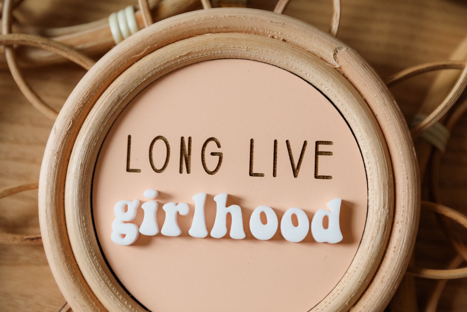 Rattan Sign Wall Decor Rattan Wall Decor Boho Decor | Etsy