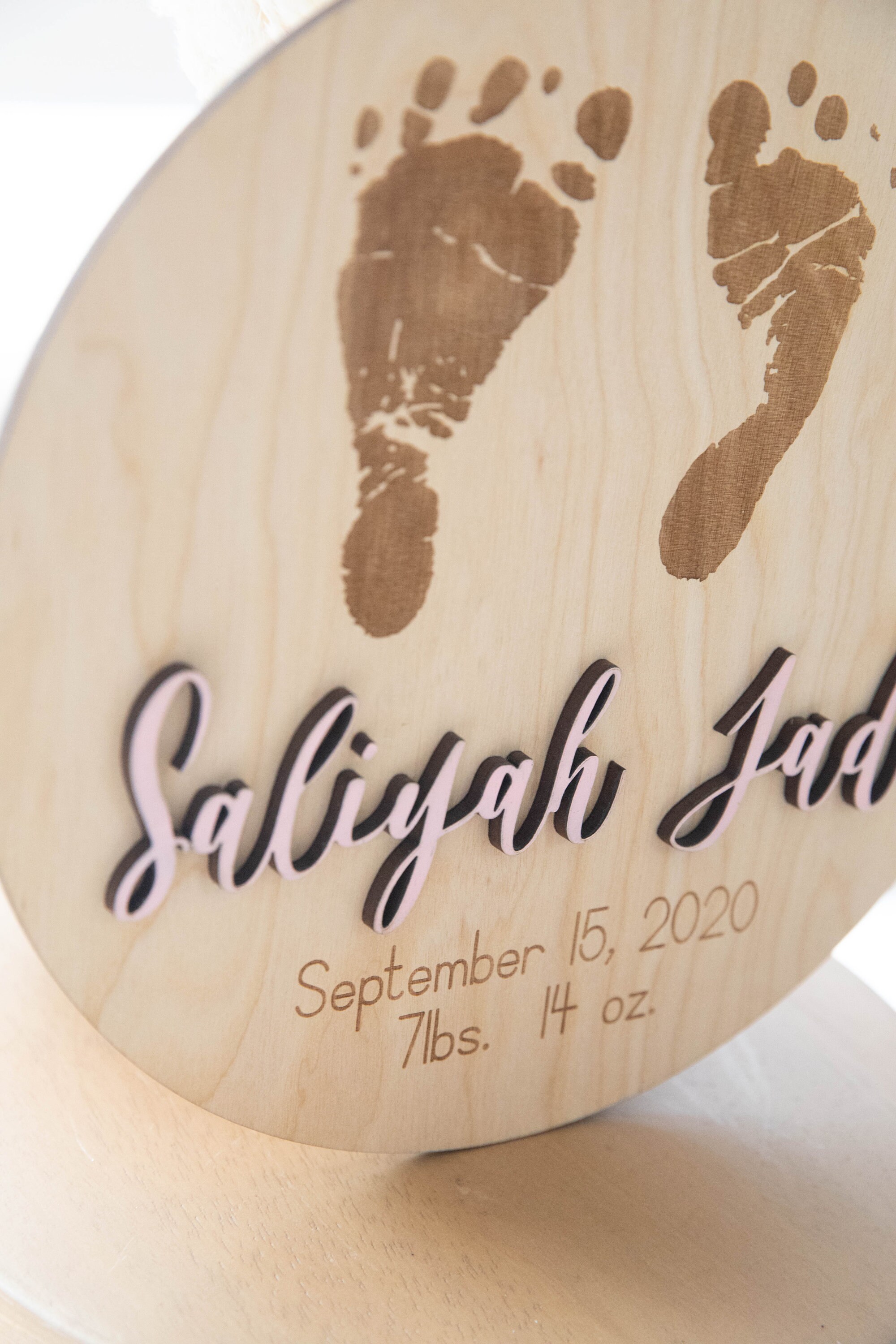 10 Baby Footprint Sign - Etsy