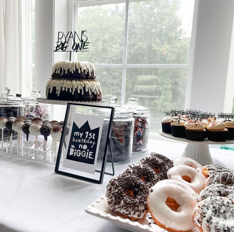 Biggie Inspired Cake Topper Big One Cake Topper Acrylic - Etsy