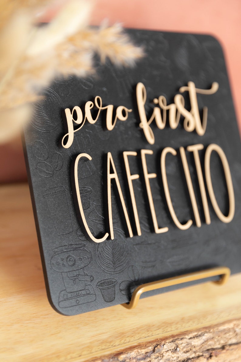 Wooden Cafecito Signs Cafecito Coffee Lover Coffee Bar - Etsy