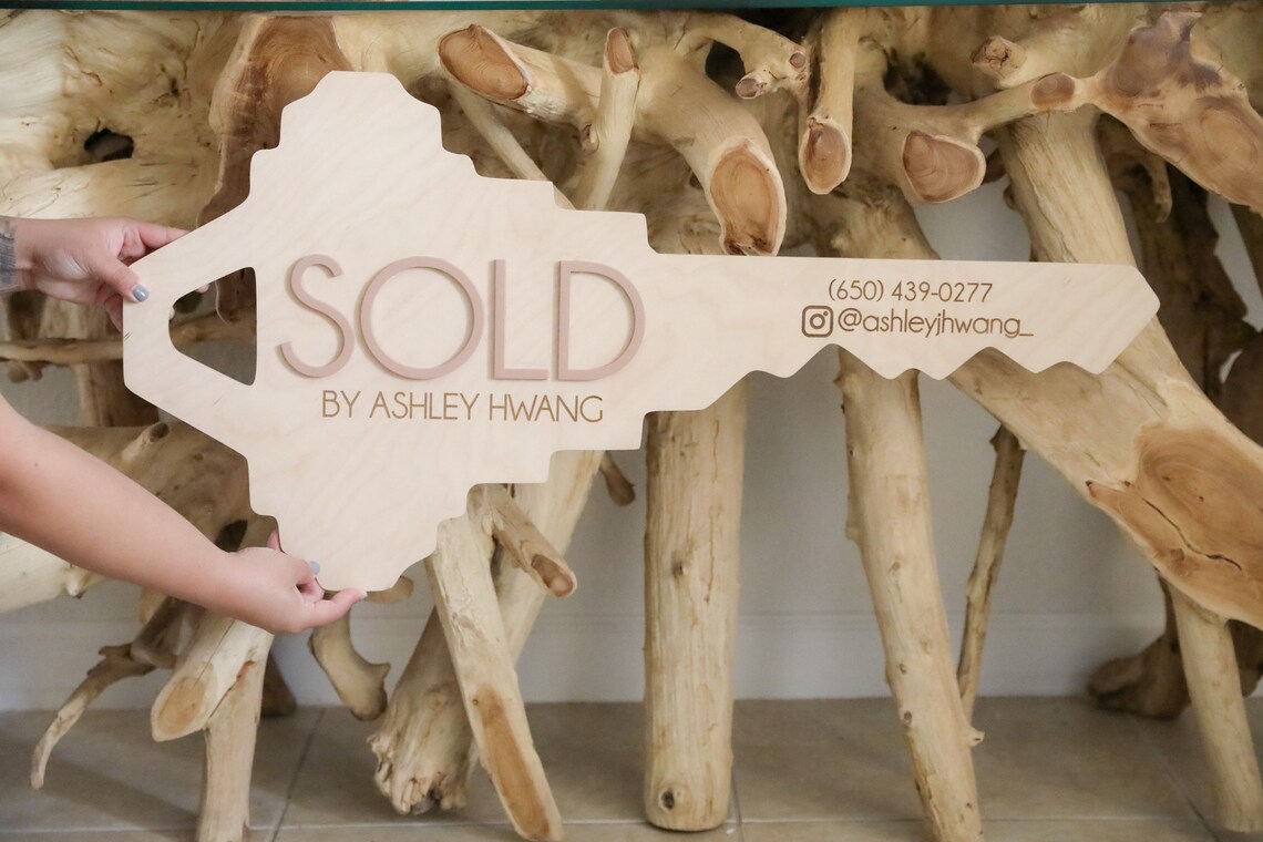 Realtor Sign Realtor Key Sign Photo Prop Sold Sign | Etsy