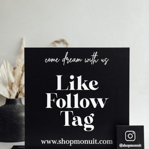 Let’s Get Social Sign | Business Sign | Let’s Connect | Branding ...