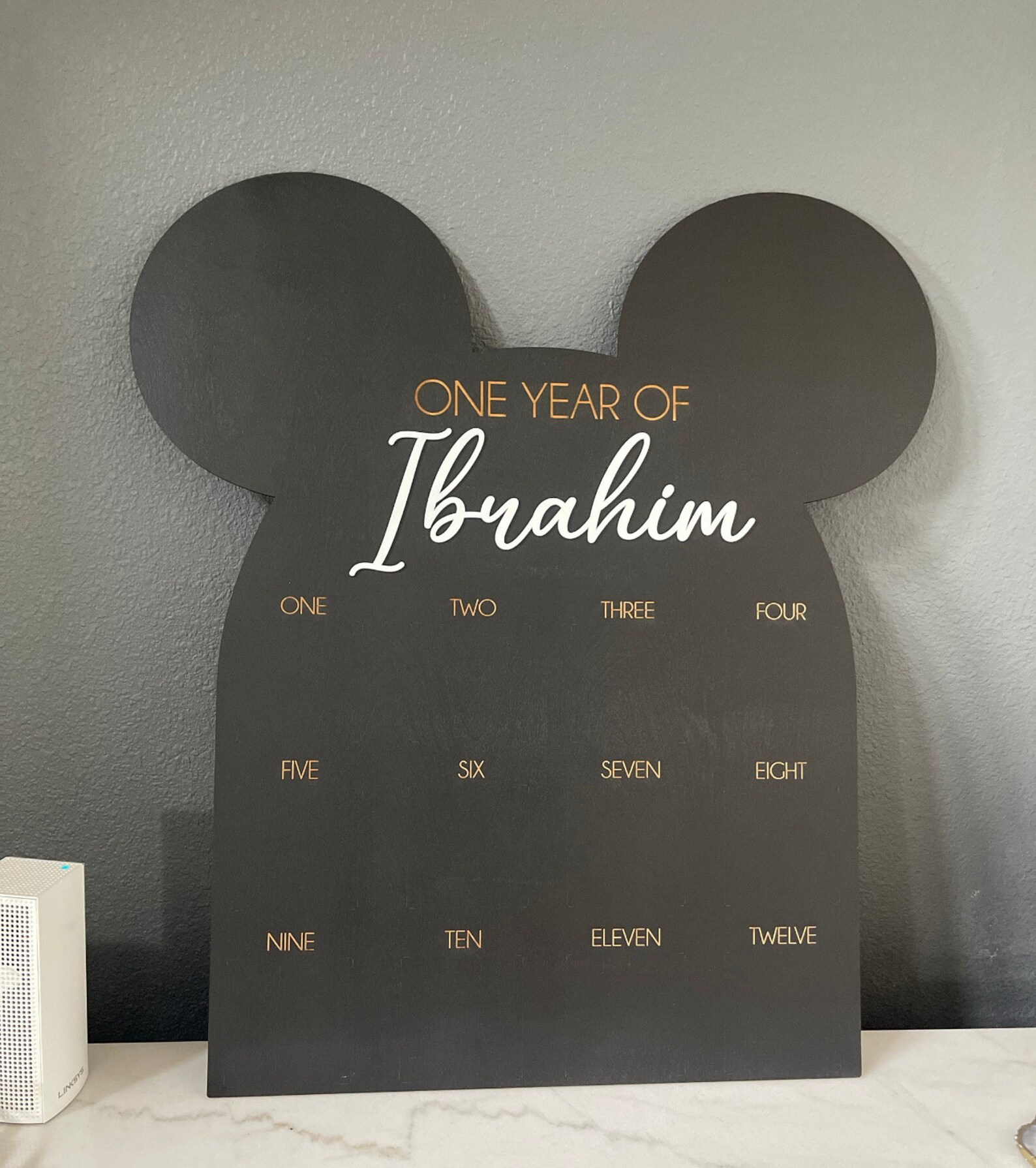 One Year of You Milestone Wooden Sign First Birthday Sign - Etsy