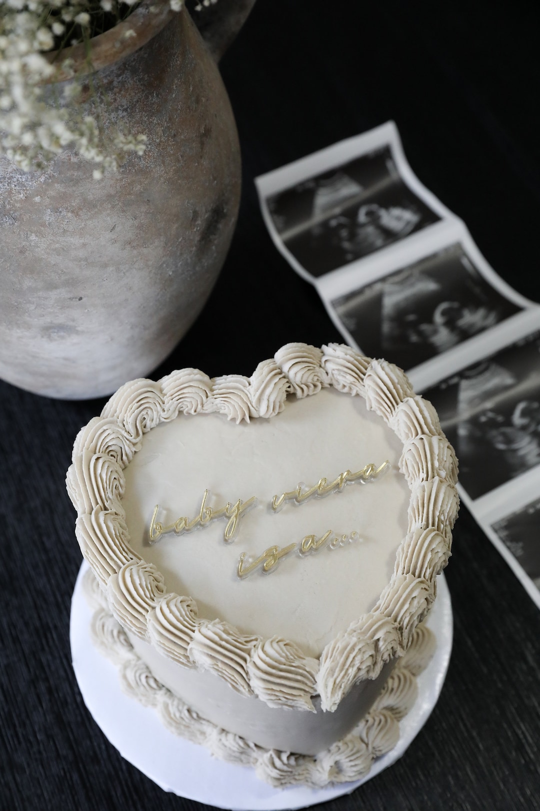 Baby Announcement | Pregnancy Announcement | Acrylic Cake Topper | Cake ...