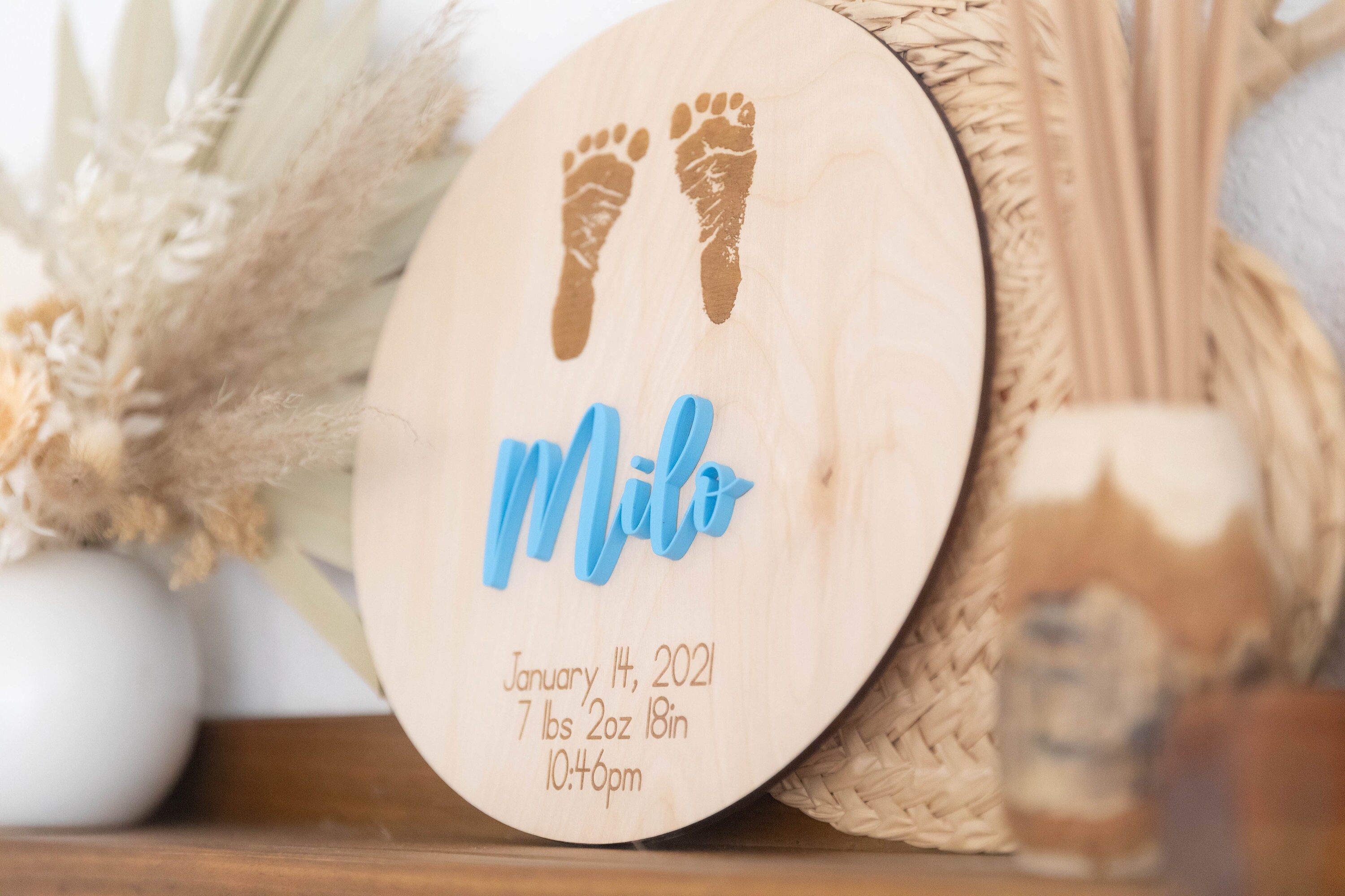 10 Baby Footprint Sign - Etsy