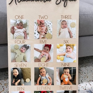 One Year of You | Milestone | Wooden Sign | First Birthday Sign - Etsy