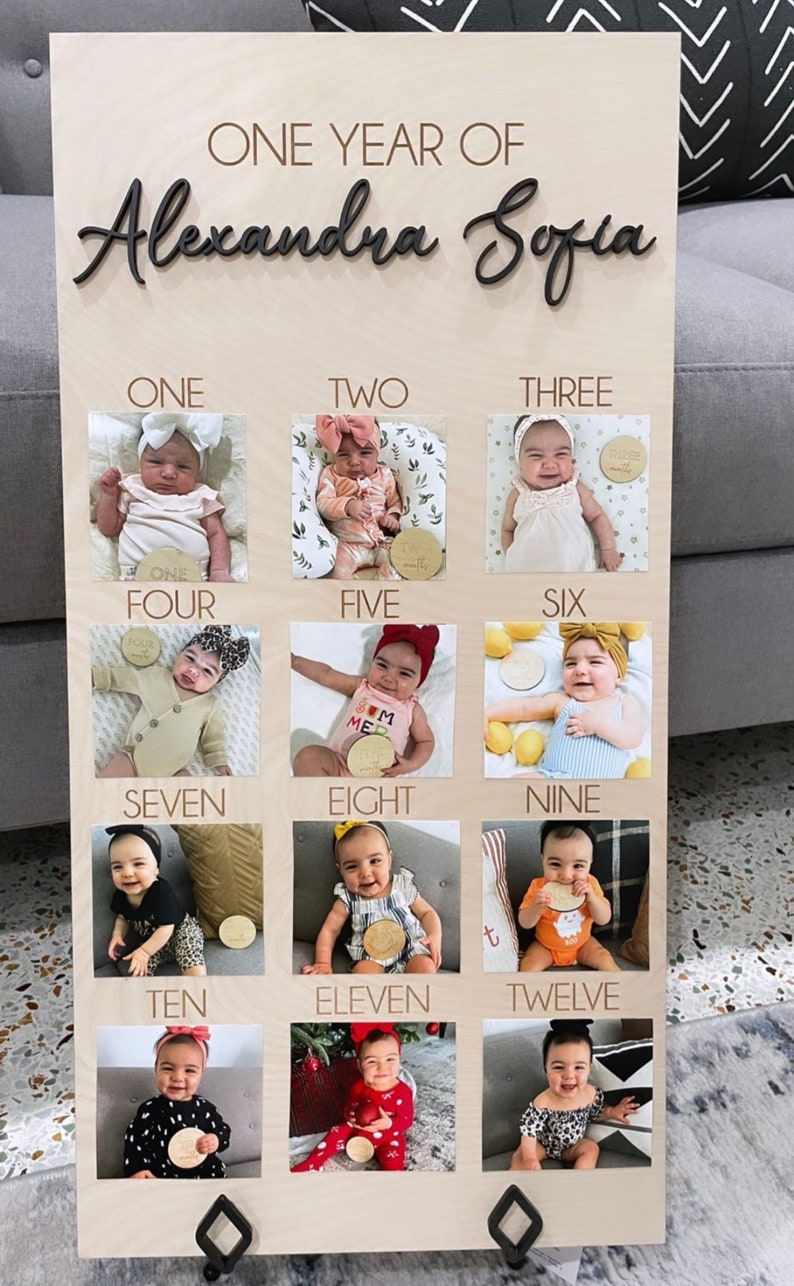 One Year of You | Milestone | Wooden Sign | First Birthday Sign - Etsy