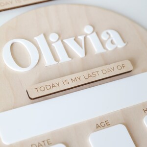 Personalized First Day of School Sign: Interchangeable Wood & Acrylic ...