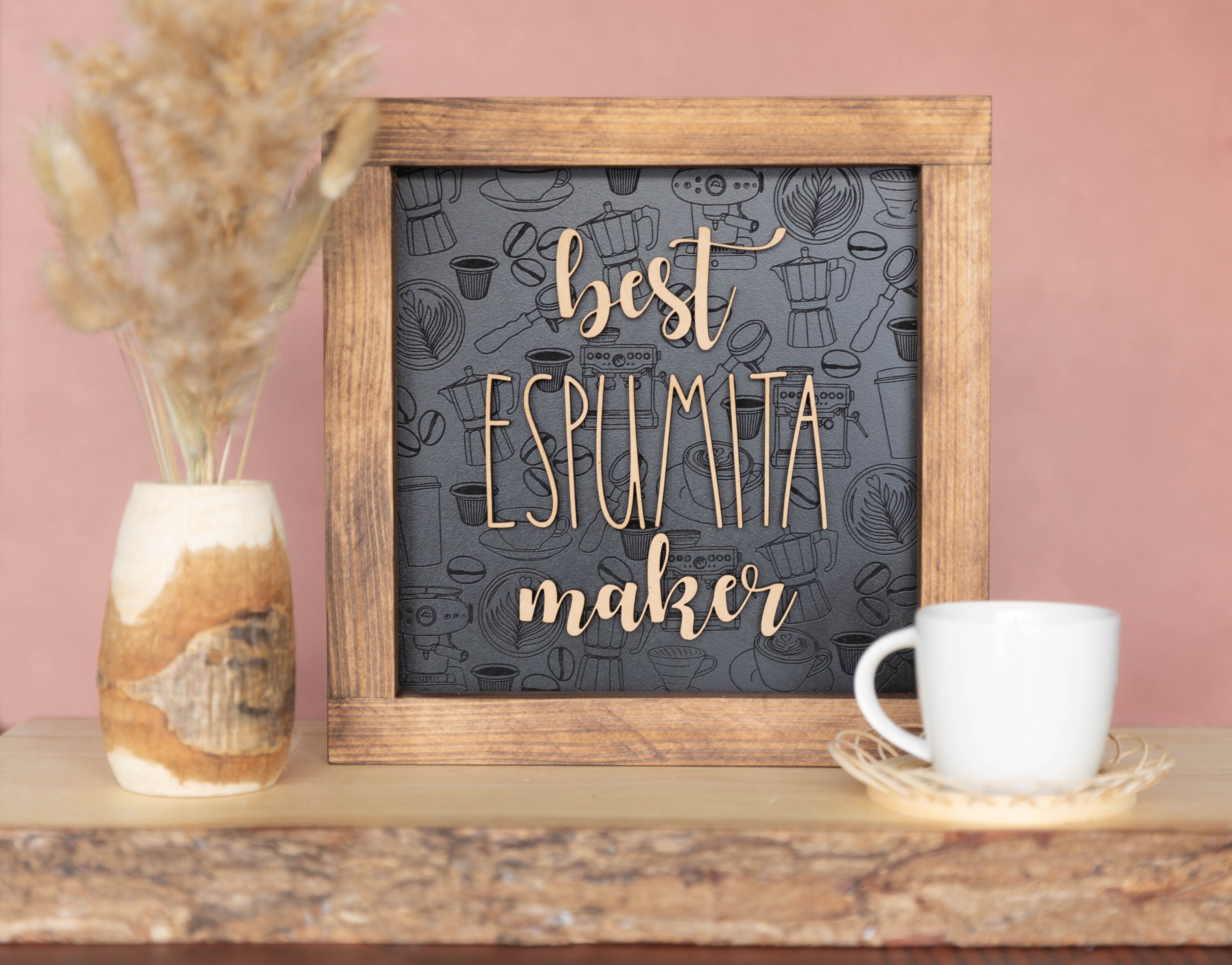 Wooden Cafecito Signs Cafecito Coffee Lover Coffee Bar - Etsy
