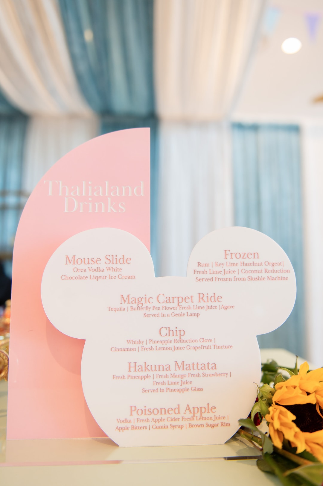 Buffet Food Menu | Event Decor | Party Menu | Acrylic Menu | Bar Menu ...