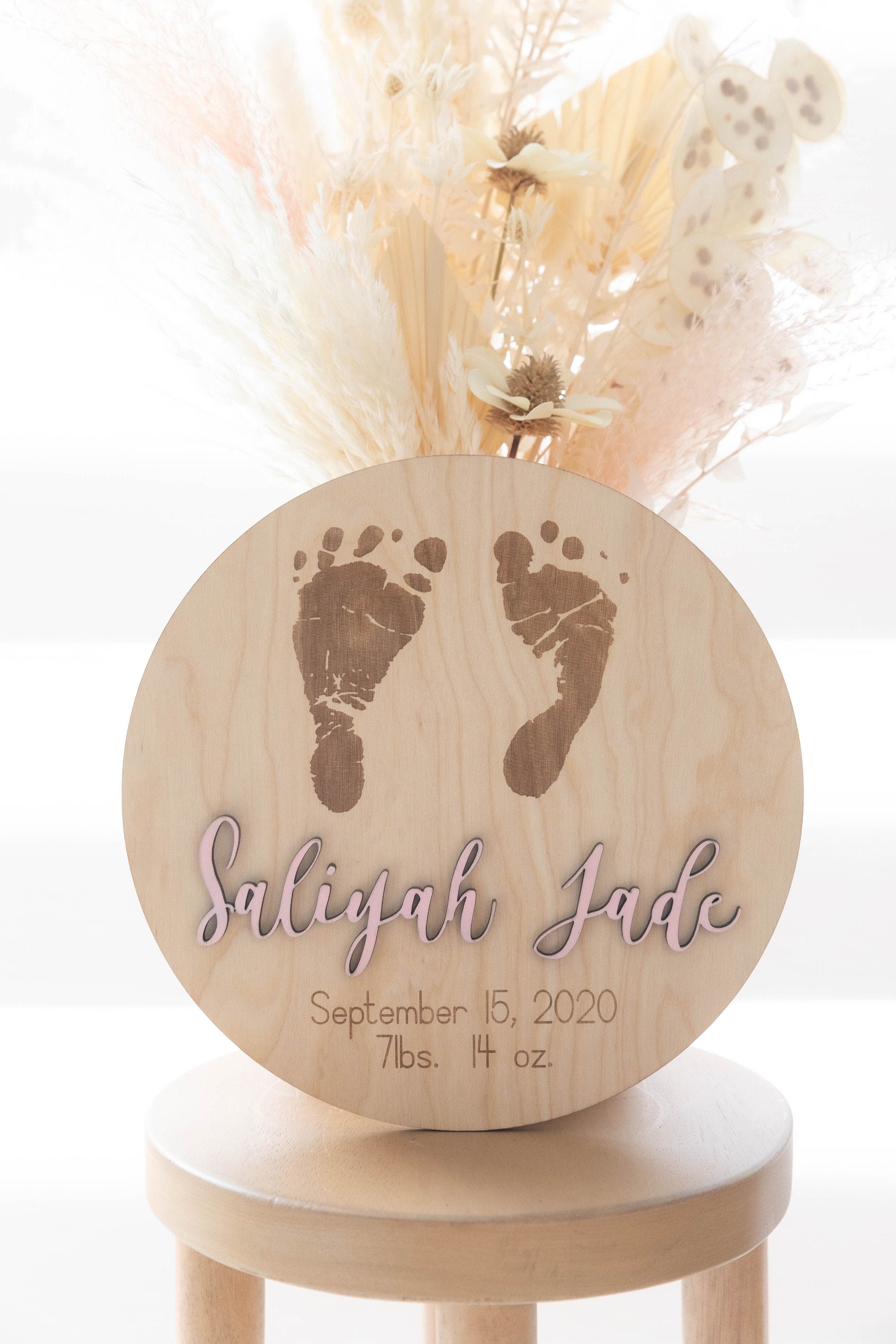 10 Baby Footprint Sign - Etsy
