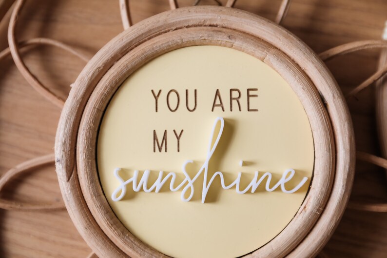 Rattan Sign Wall Decor Rattan Wall Decor Boho Decor | Etsy