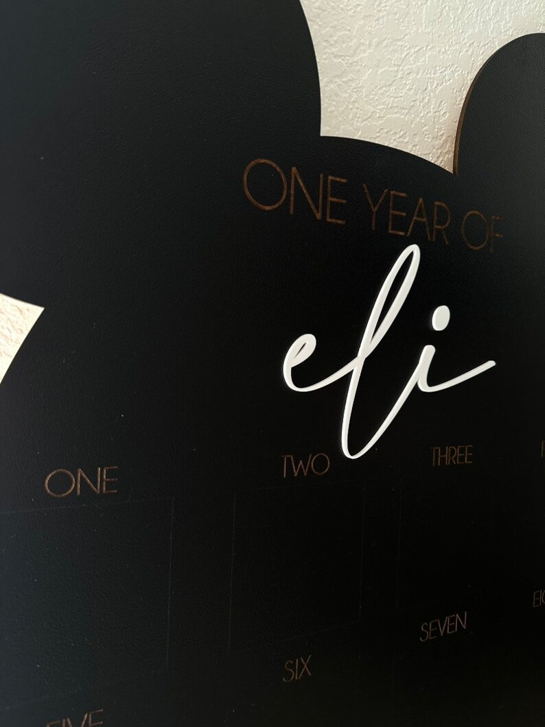 One Year of You Milestone Wooden Sign First Birthday - Etsy