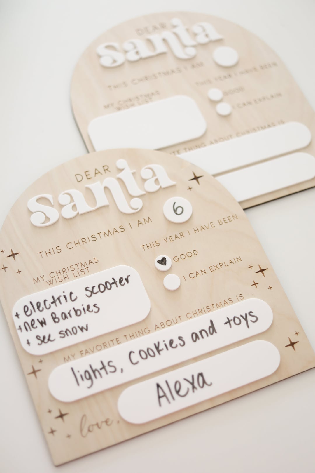 Santa Wish List Sign: Christmas Decor, Family Heirloom - Etsy