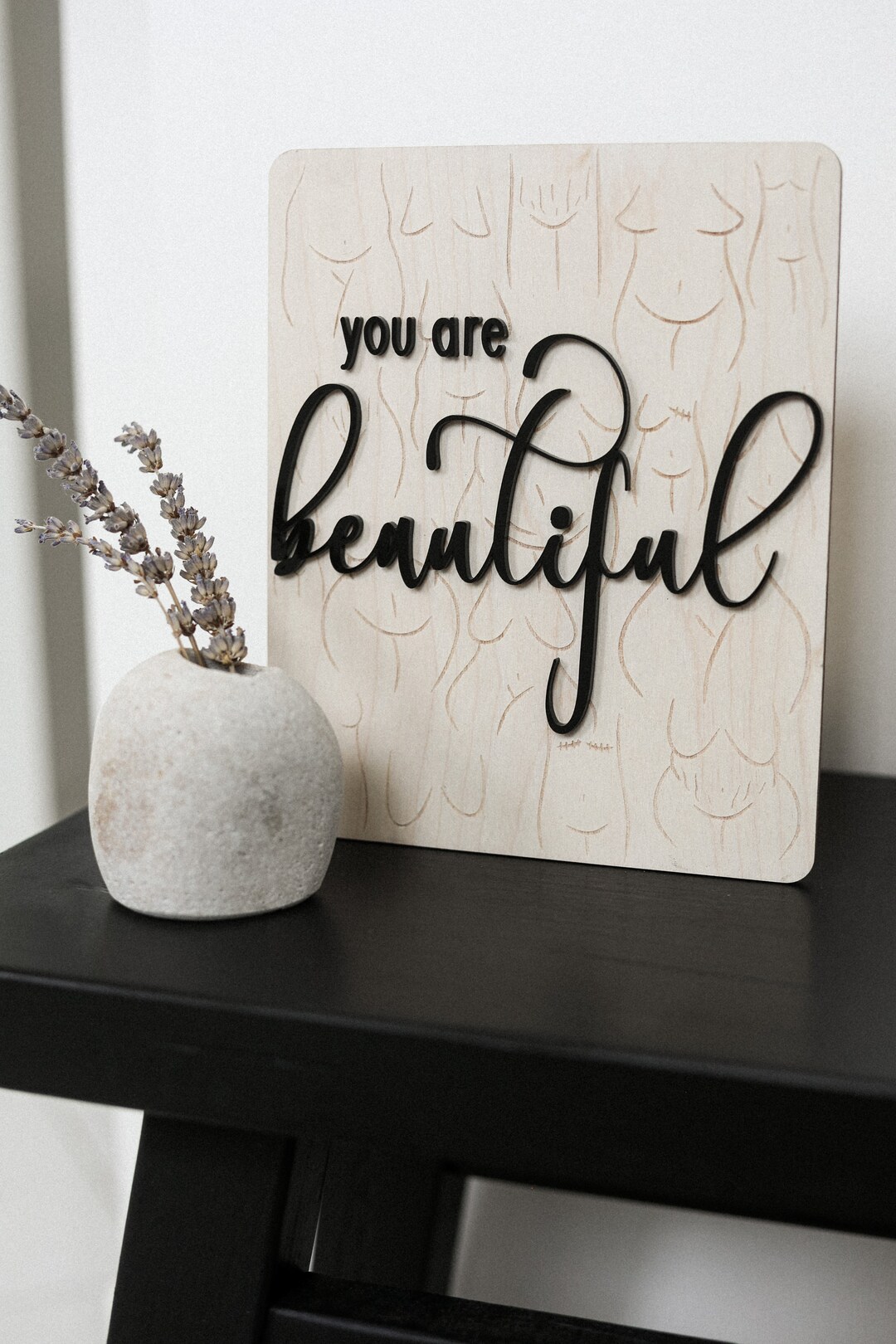You Are Beautiful Sign smaller Size - Etsy