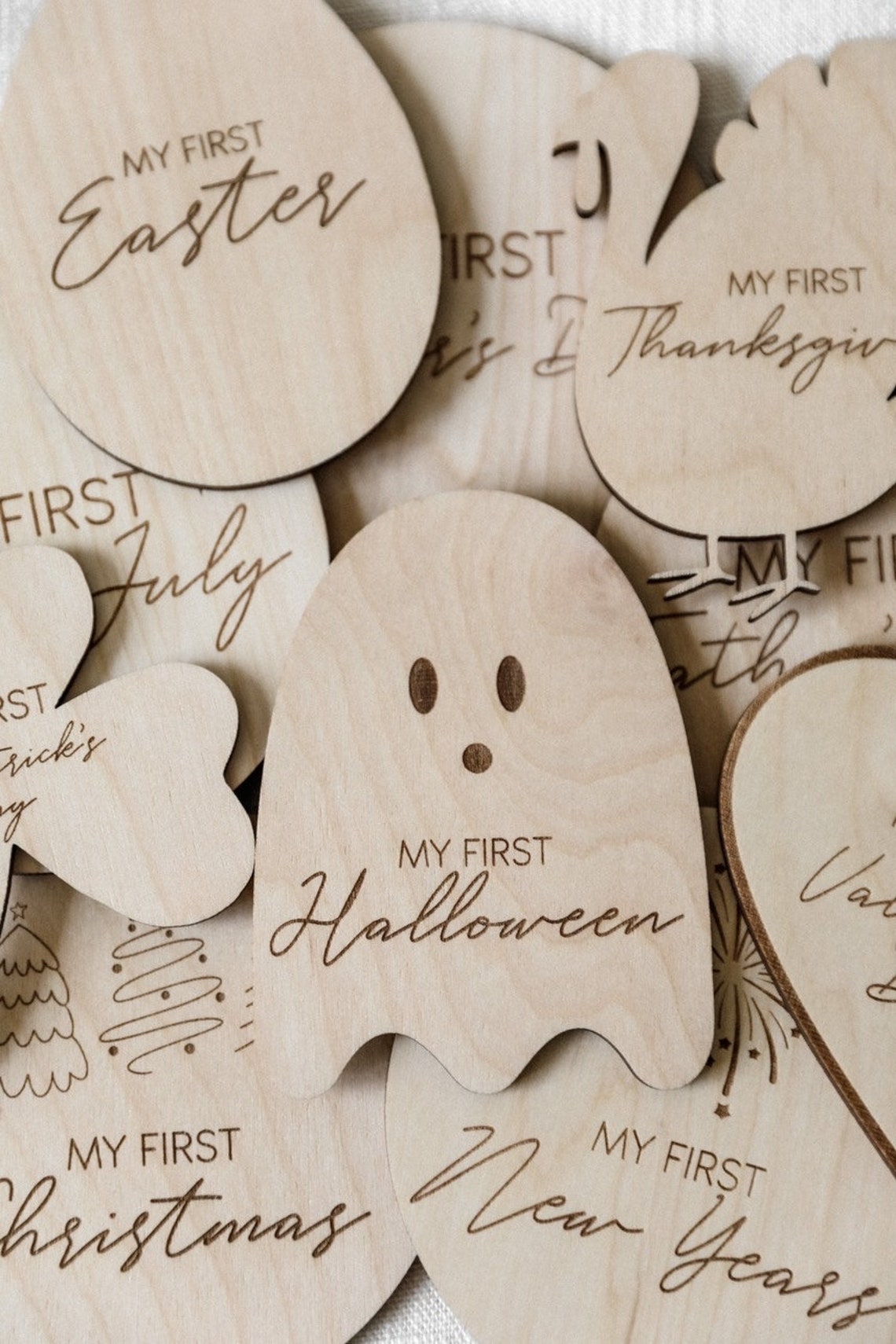 My First Holiday Set My First Holiday Monthly Milestone - Etsy