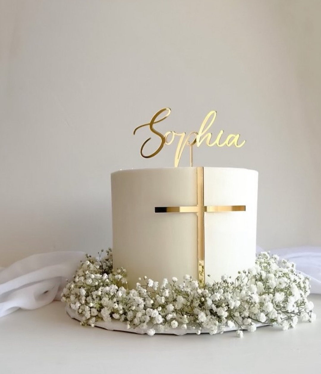 Cross Cake Topper | Minimalistic Cake Topper | Baptism Cake Topper ...