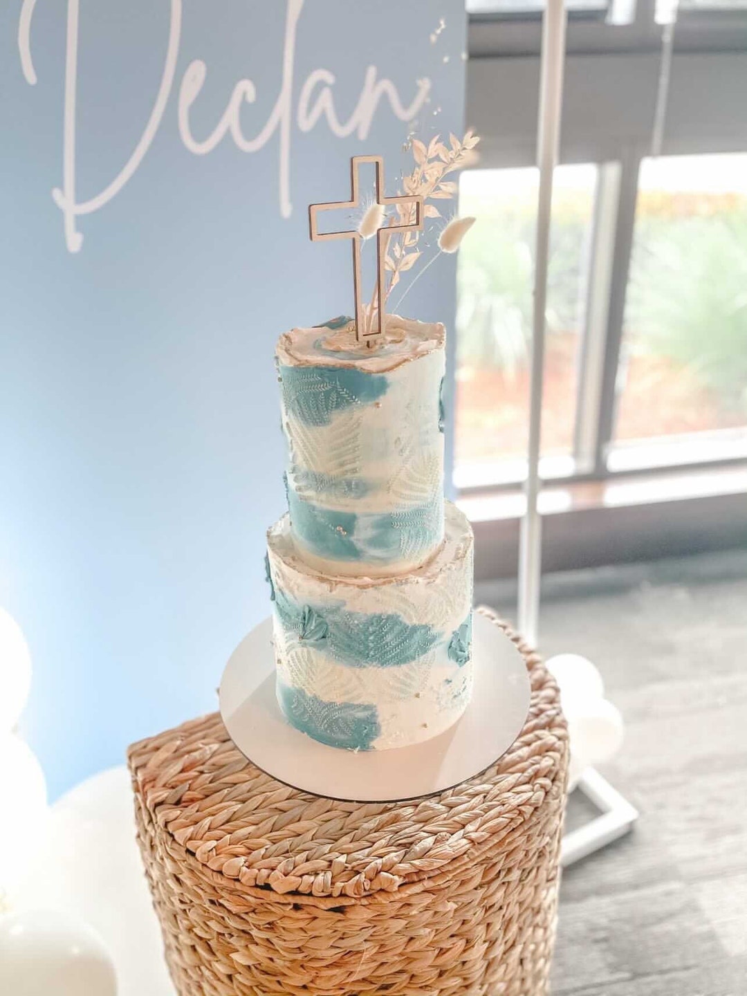 Cross Cake Topper | Minimalistic Cake Topper | Baptism Cake Topper ...