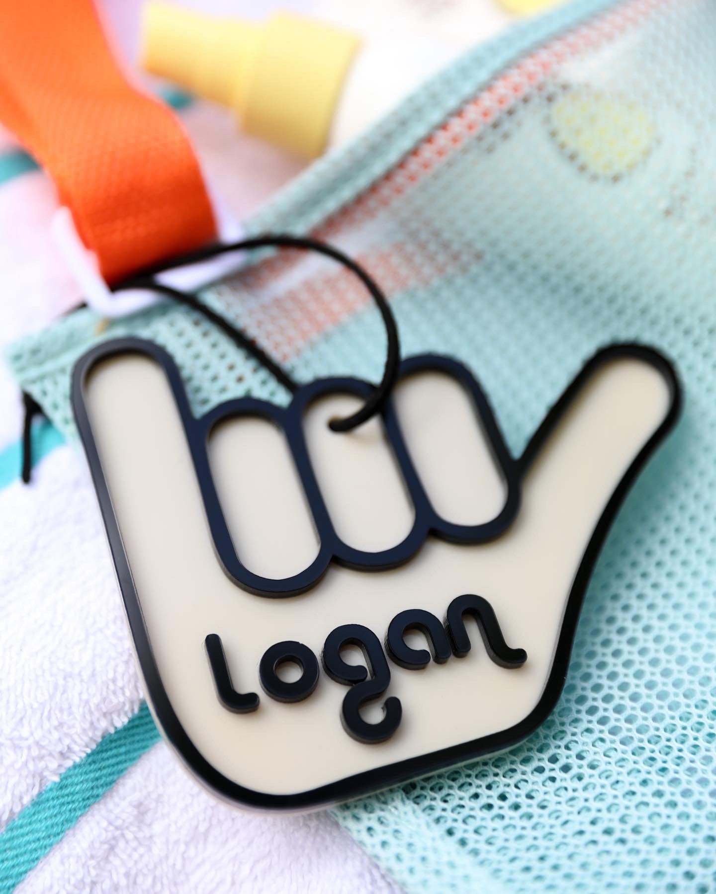 Personalized Shaka Wood Bag Tag - Beach Accessories | the Big One ...
