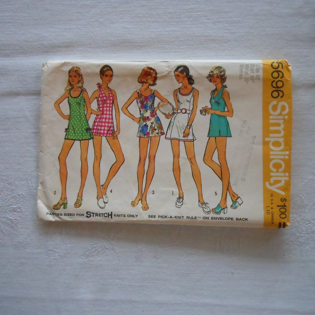 Simplicity 5696 Bathing Suit Swim Dress and Tennis Dress - Etsy