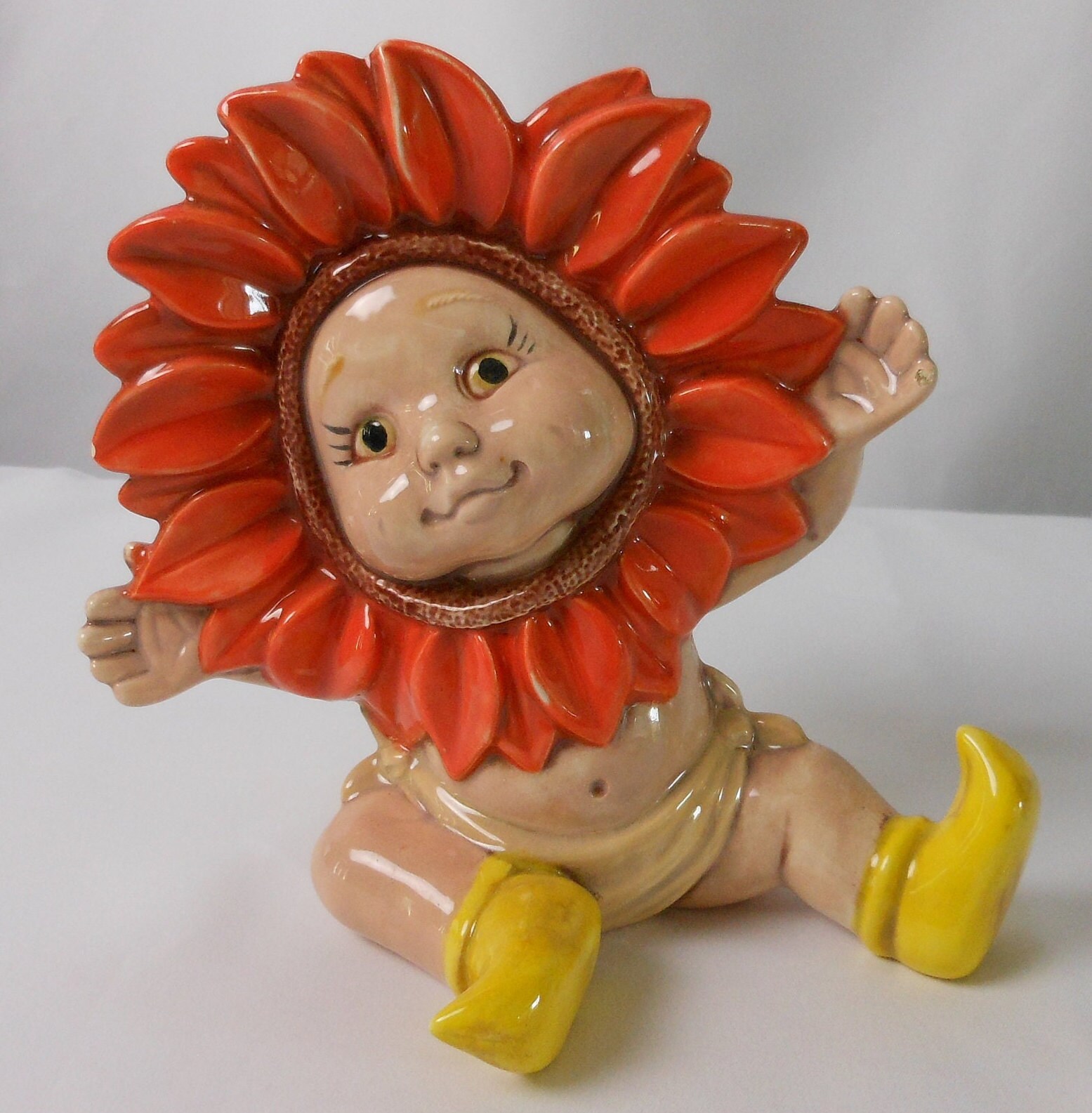Vintage Sunflower Babies Home Garden Decor Handmade - Etsy