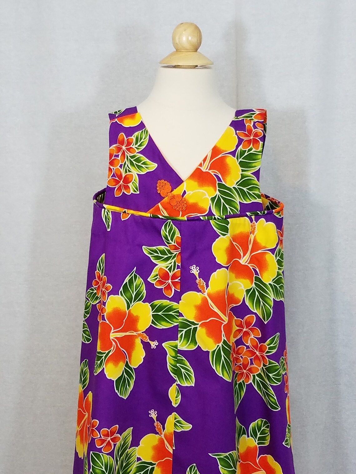 Girl's Aloha Dress Size 8 Polynesian Print 100% - Etsy