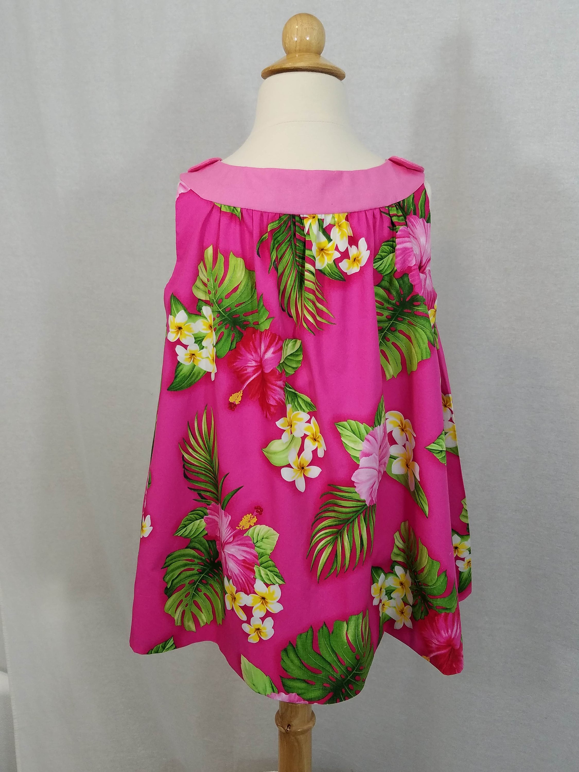 Robe Aloha fille Taille 5 Imprimé polynésien 100% Coton Muumuu hawaïen ...