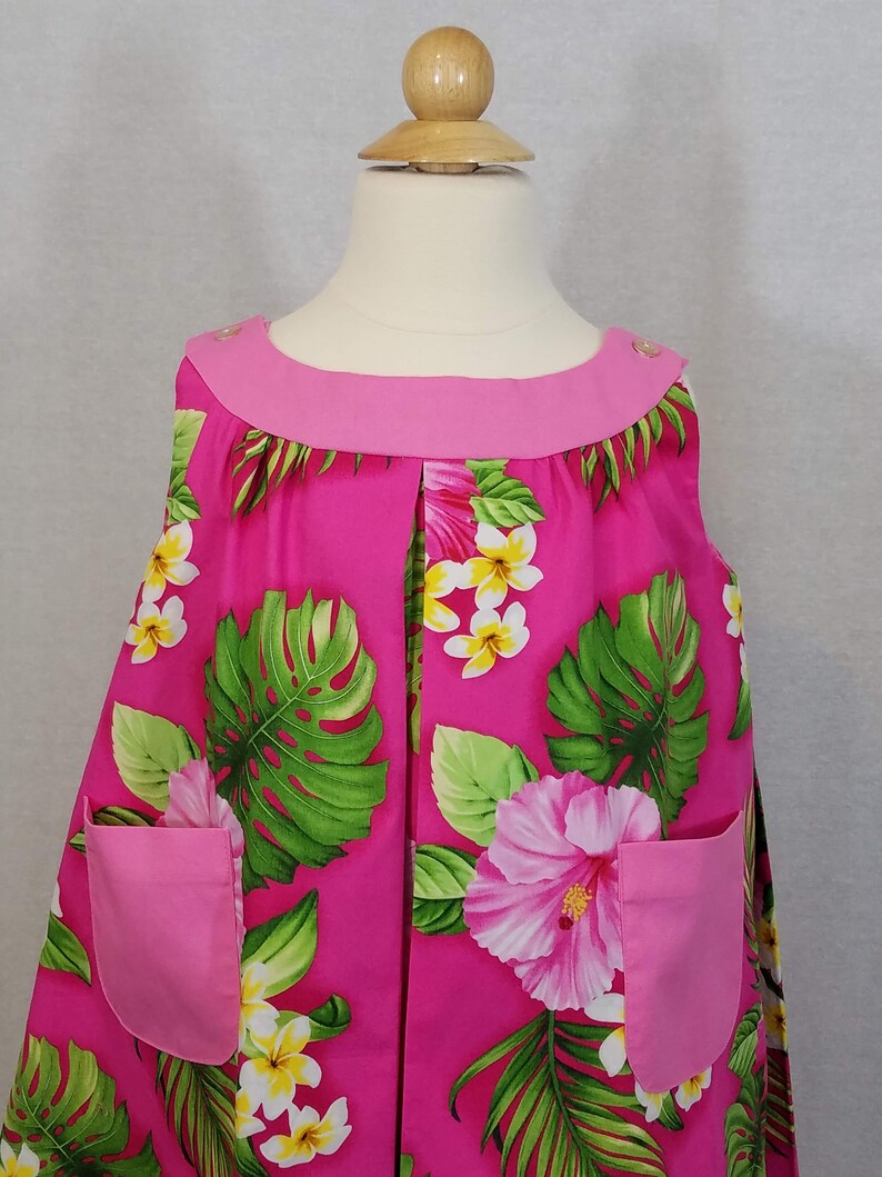 Girl's Aloha Dress Size 5 Polynesian Print 100% - Etsy