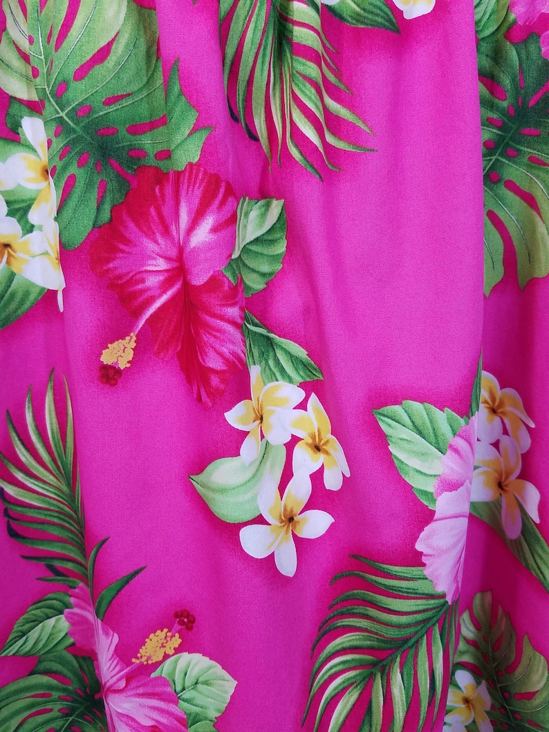 Girl's Aloha Dress - Size 5 - Polynesian Print - 100% Cotton - Hawaiian ...