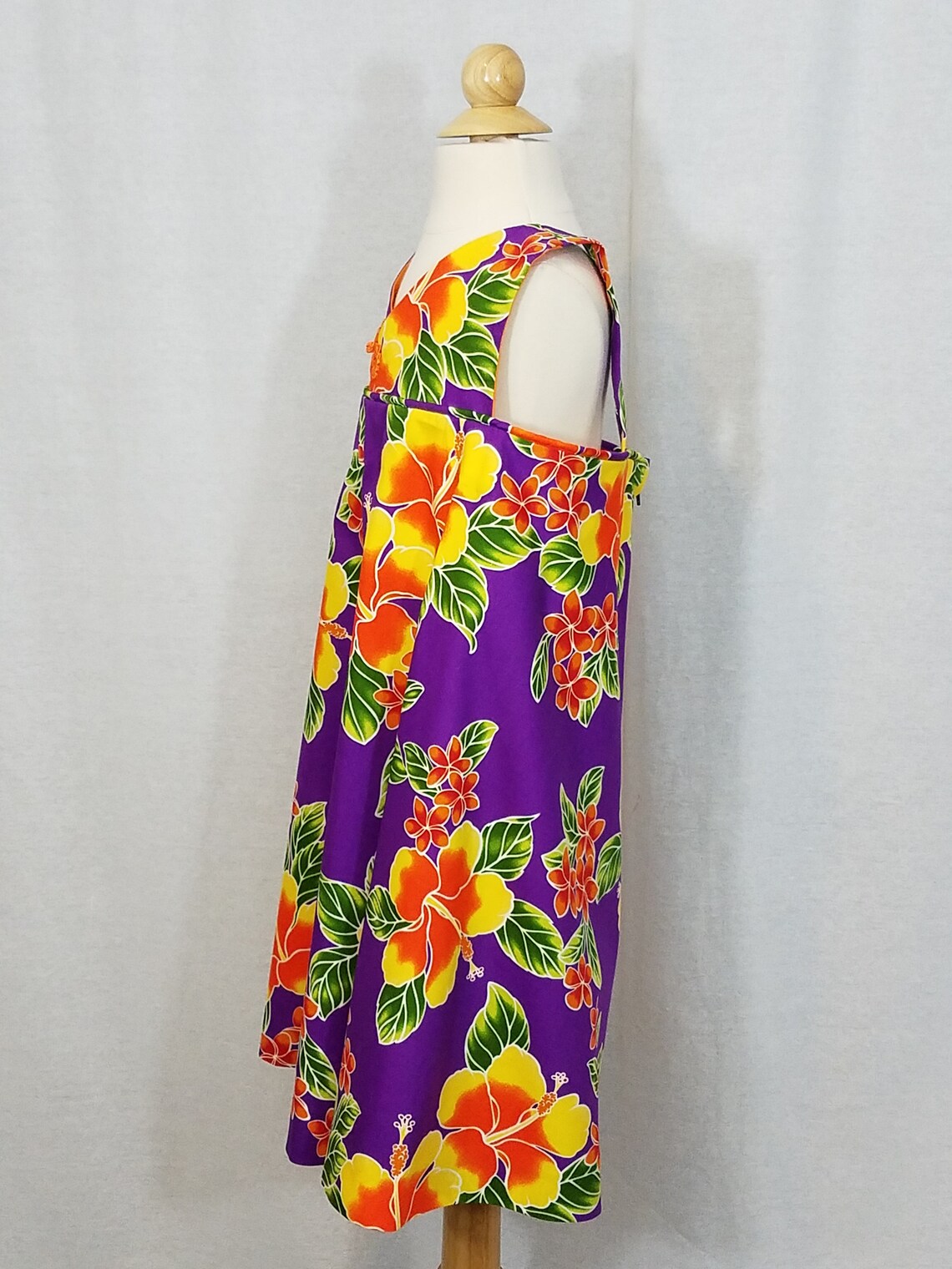 Girl's Aloha Dress Size 8 Polynesian Print 100% | Etsy