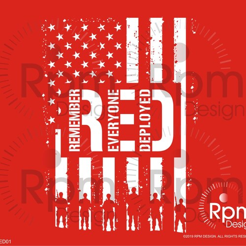 Remember Everyone Deployed Svg RED Svg Red Friday Svg We - Etsy