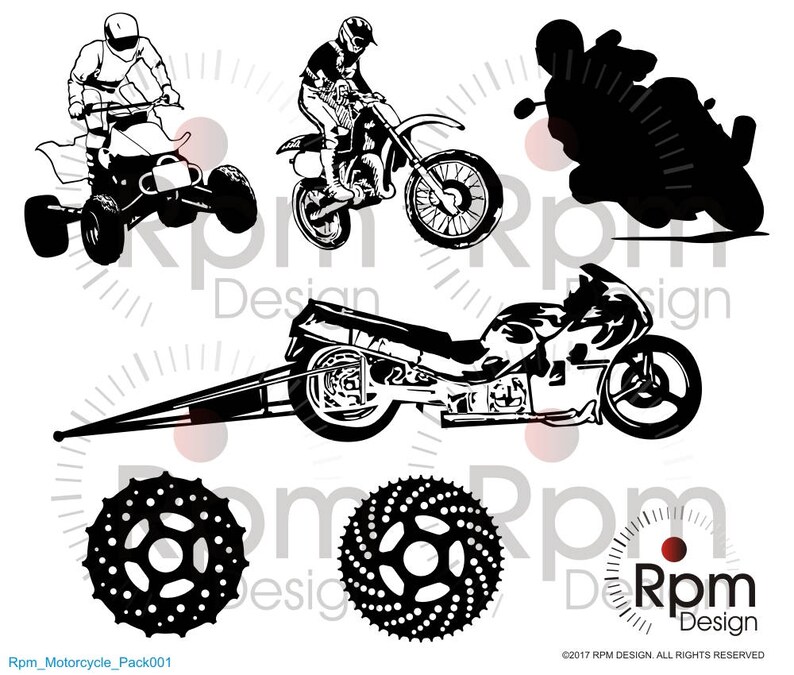 Motorcycle SVG, Racing SVG, Dirt Bike, Drag Bike, Quad Runner ...